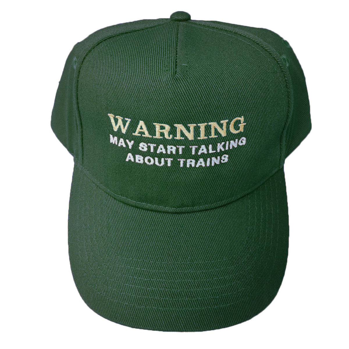 Warning May Start Talking About Trains Humour Baseball Cap – Pixel ...