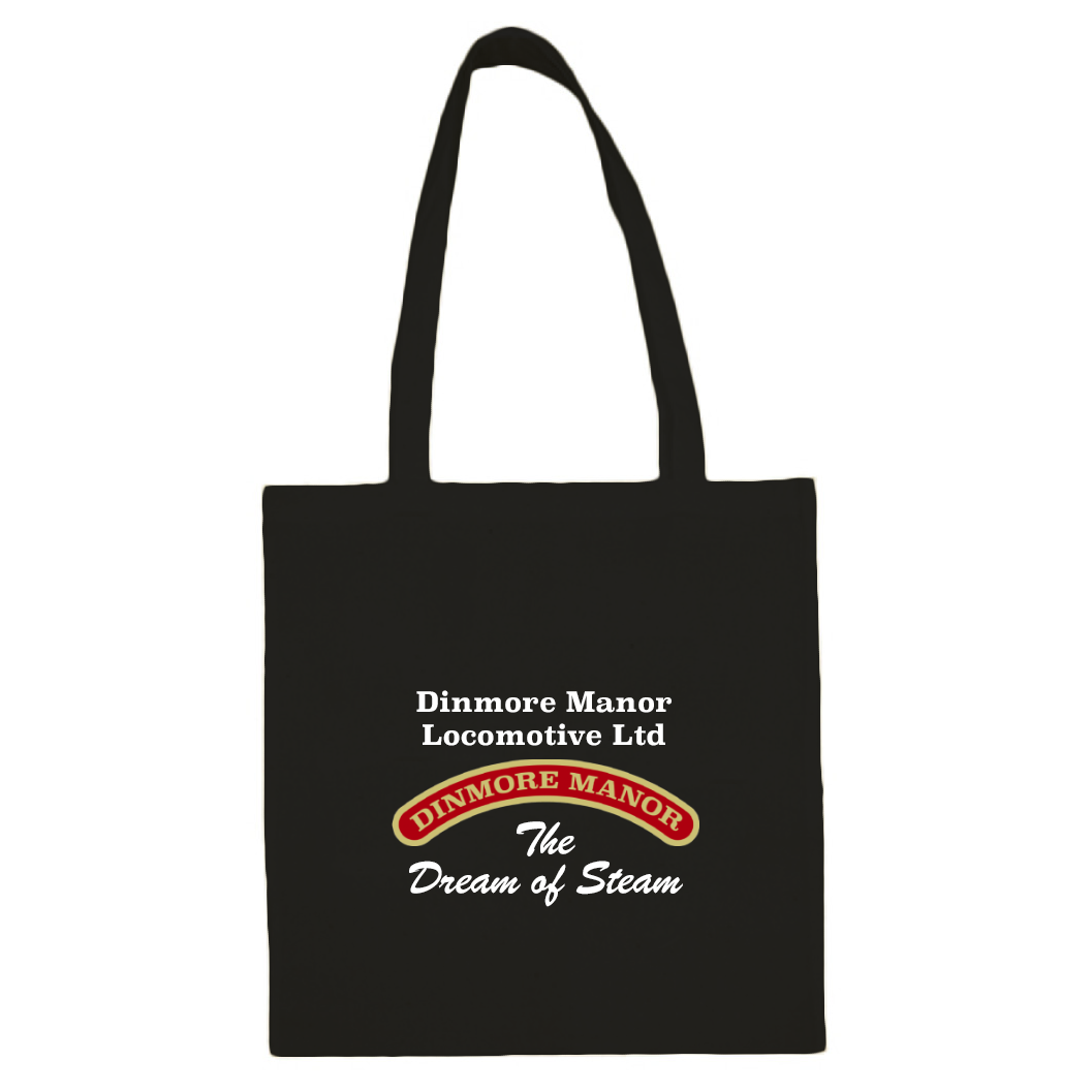 Cotton Shopping Tote Bag - Dinmore Manor Logo - 2 Colours – Pixel Shack ...
