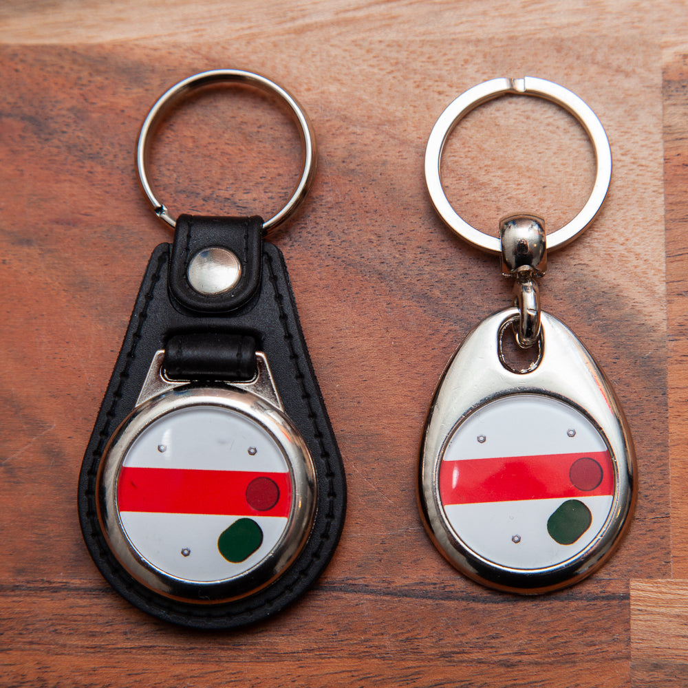 Semaphore Ground Signal Keyring - Choose PU Leather or Metal – Pixel ...