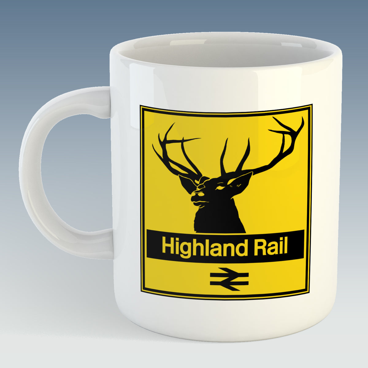 Highland Rail Stag Logo - Rail Sign Mug/Coaster – Pixel Shack Limited