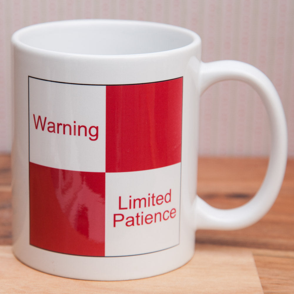 Cranks - Warning - Limited Patience - Mug/Coaster – Pixel Shack Store