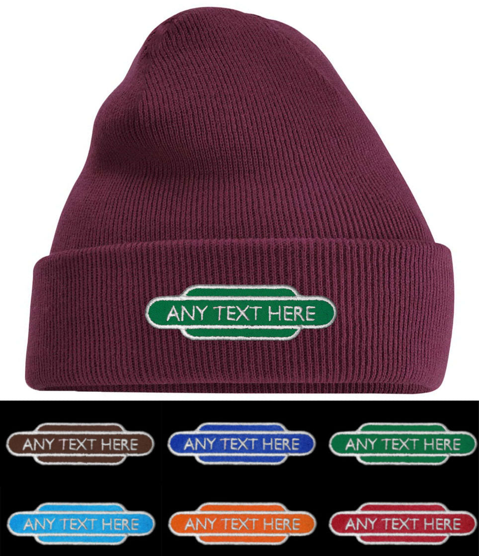British Rail Totem Beanie Hat - 6 Totem Colours Available - PERSONALIS ...